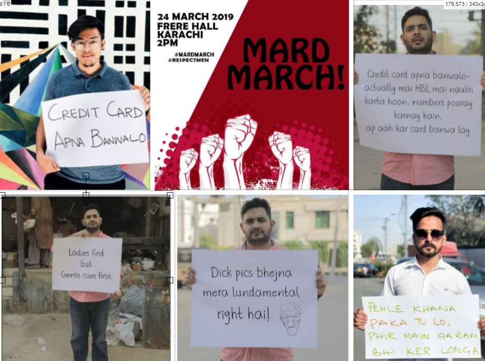 Comedian Shehzad Ghias Sheikh made satirical posters on Mard March and ...