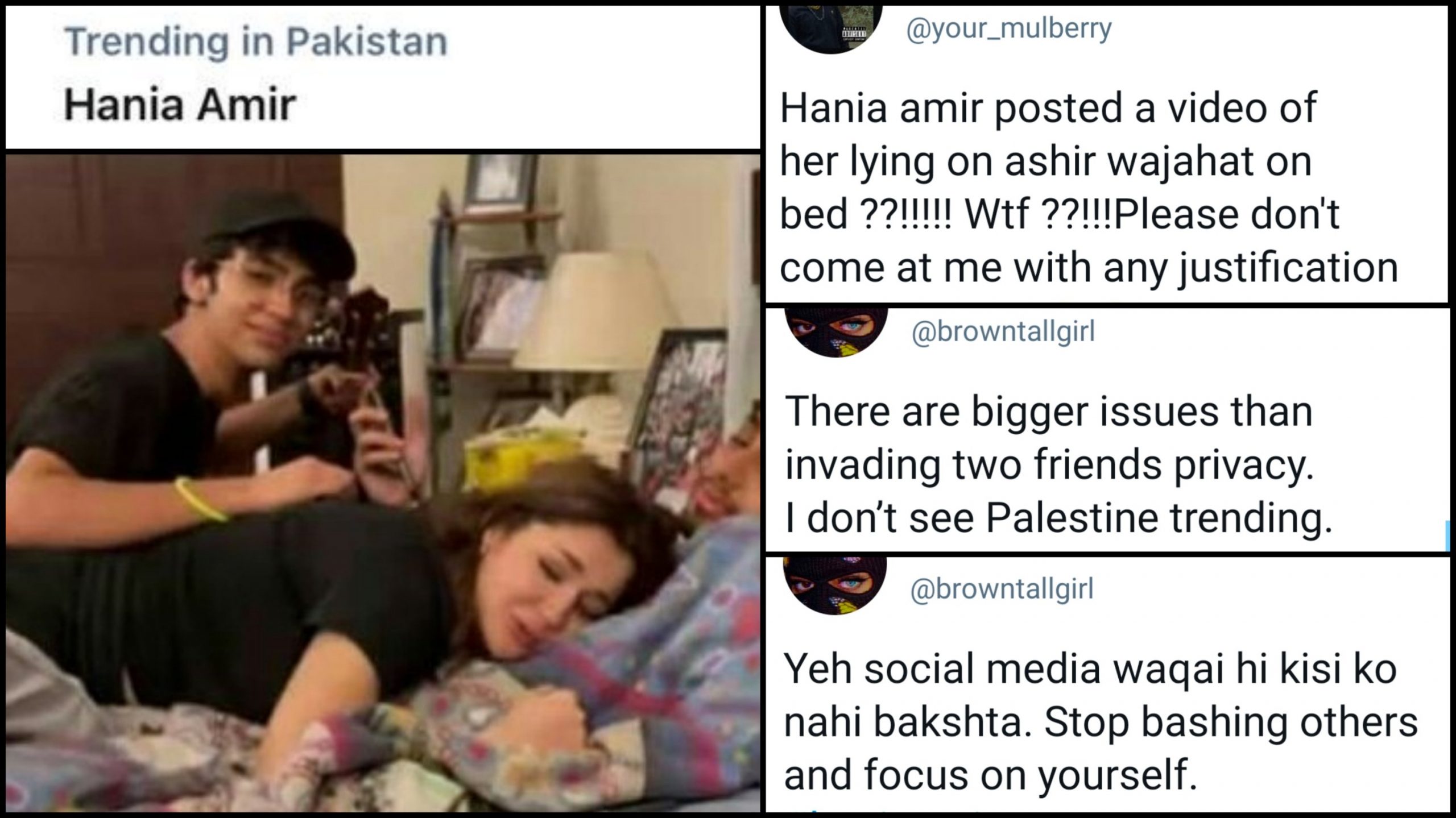 Hania Aamir's Video With Wajahat Brothers Sparks Controversy & Netizens ... Hania Aamir's Video With Wajahat Brothers Sparks Controversy & Netizens ...